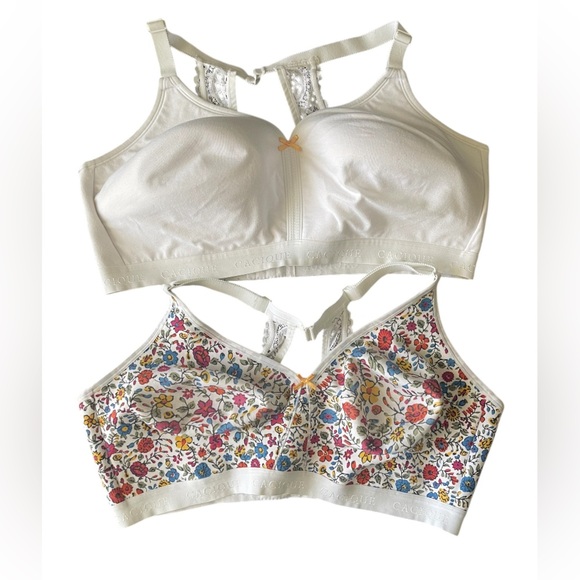 Cacique | Intimates & Sleepwear | Cacique Floral And White Lace Bras ...